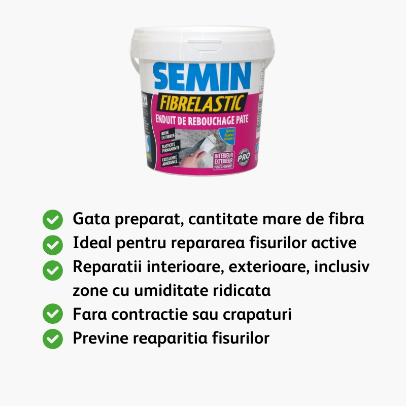 Chit Pentru Reparatii SEMIN FIBRELASTIC, Elastic, Cu Fibre De Sticlă, 1,5 Kg 139,00 lei ...