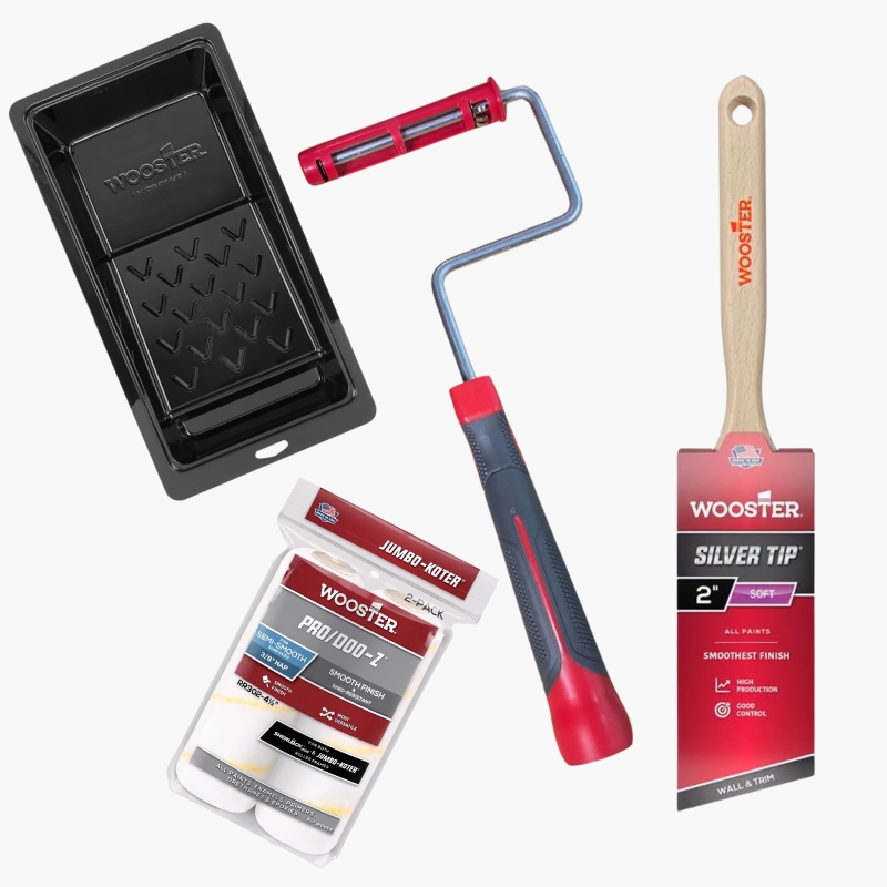 KIT Wooster Maner Trafalet 11 Cm, Rezerve PRO DOO-Z, Tava Vopsea Si ...